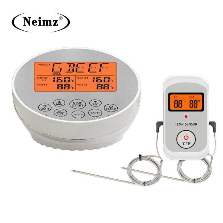 Home digital kitchen food cooking steak meat grill barbecue thermometer ...