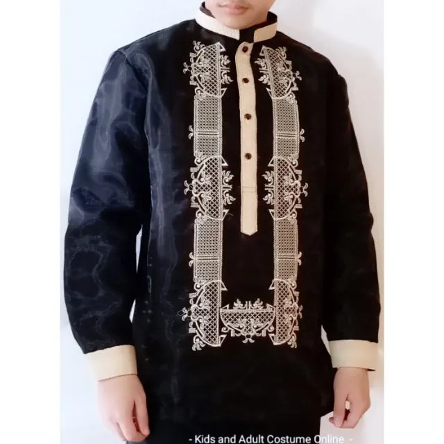 MEN'S CHINESE DOUBLE COLLAR BARONG PURE EMBROIDERED | Lazada PH