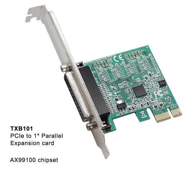 Pci Express Expansion Card Pcie To Serial Parallel Port Rs-232 Serial Port Com Db25 Printer ...