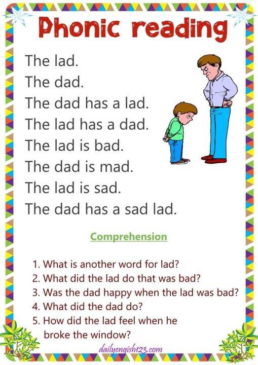 Phonic Reading ( 20 PAGES - FREE BOOKBIND : FREE PERSONALIZED COVER ...