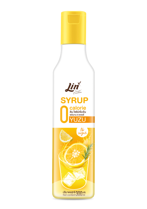 Lin น้ำหวานเข้มข้น กลิ่นยูซุ (Lin 0 Cal Yuzu Syrup 300ml.) | Lazada.co.th