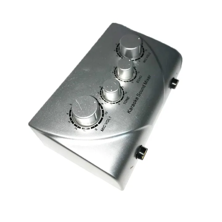 Magic Sound คาราโอเกะเครื่องผสมเสียงเอคโค่พร้อมช่องไมโครโฟนคู่ | Lazada ...