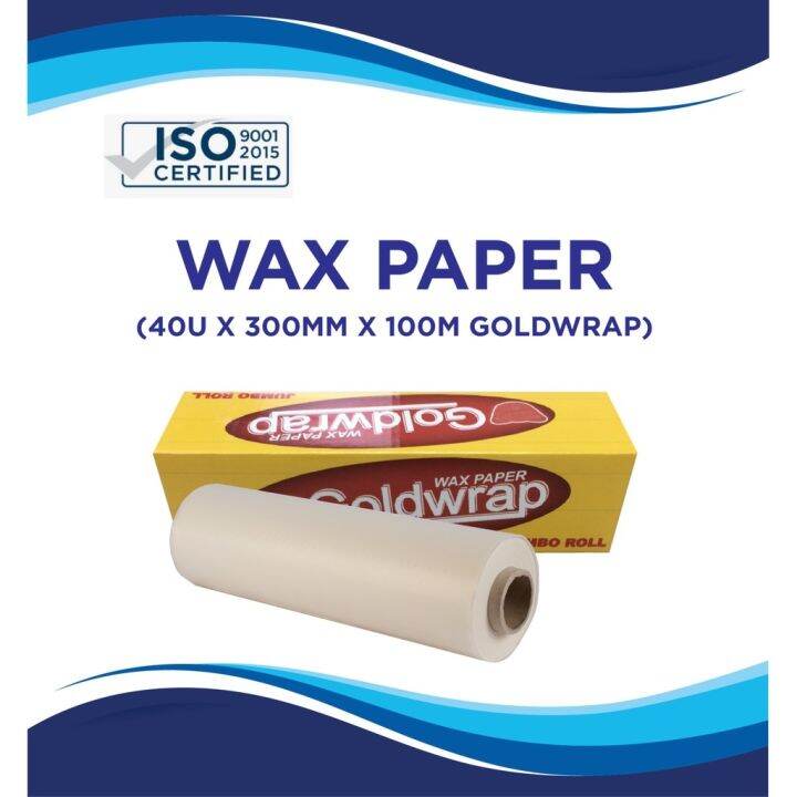Wax Paper Jumbo Roll 12 inches x 500 ft. (Goldwrap / Kitchen King ...