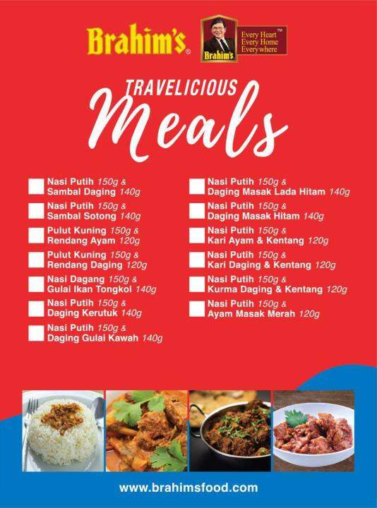 BRAHIM'S TRAVEL MEAL READY TO EAT | Lazada