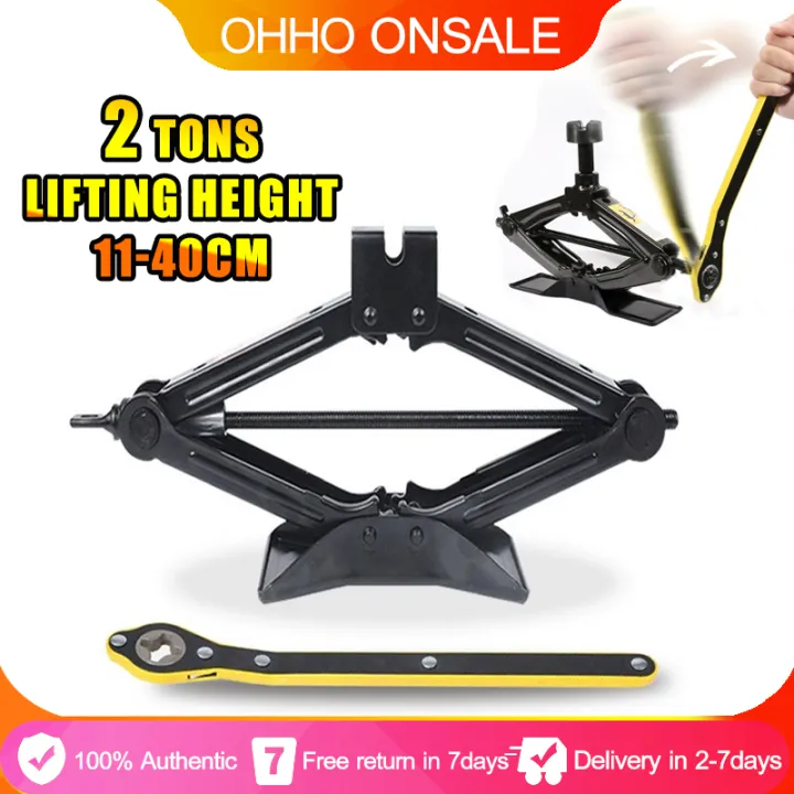 🔝Original+24hours delivery 2 Tons Car Jack Foldable Scissor Jack ...