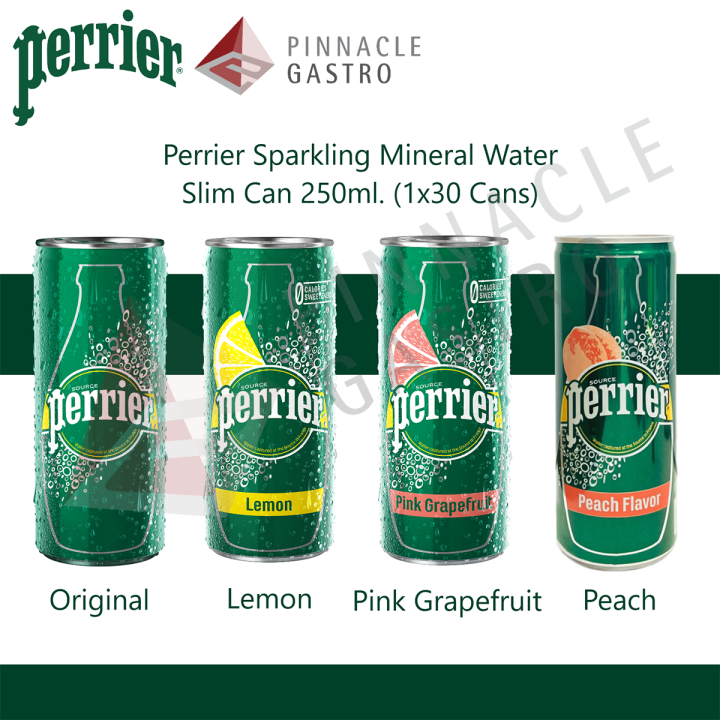 💥ส่งฟรี💥Perrier Sparkling Mineral Water Can 250ml. | Lazada.co.th