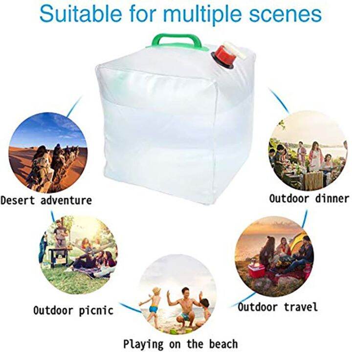 20L Camping Collapsible Water Container Portable Foldable Water Container Camping Water ...