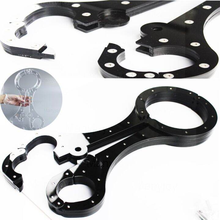 Black/Clear Crystal Cangue Pillory Neck Ring Oval Handcuffs Wrist ...