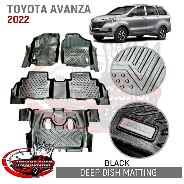 Toyota Avanza 2022 Deep Dish Matting (Black) | Lazada PH