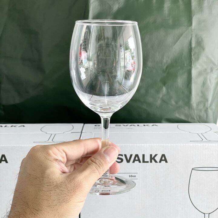 IKEA แก้วไวน์ แดง 300 ml SVALKA | Lazada.co.th