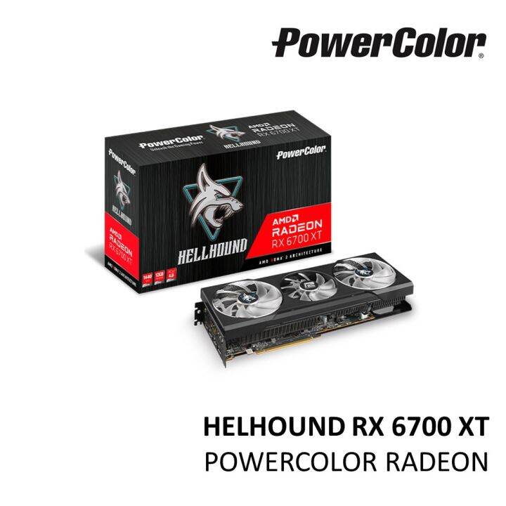 POWERCOLOR HELLHOUND RX 6700 XT 12GB GDDR6 (AXRX 6700XT 12GBD6-3DHL ...