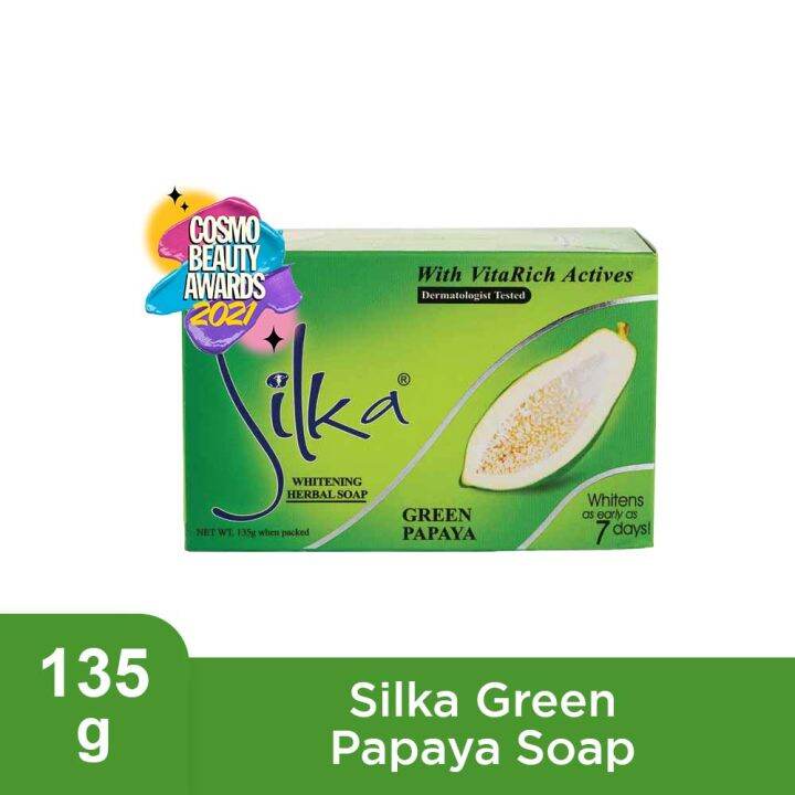 Silka Green Papaya Whitening Soap 135g | Lazada PH