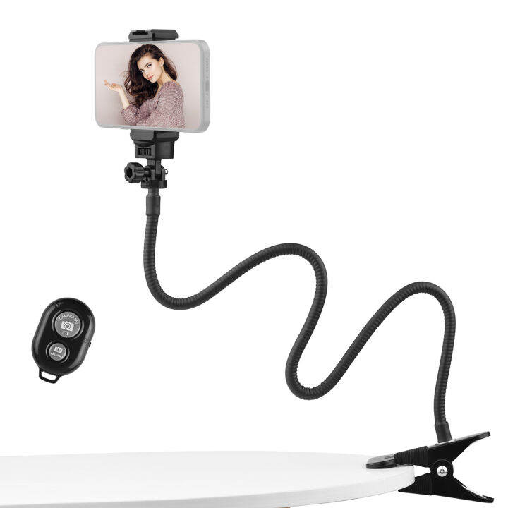 72cm/28in Webcam Stand Flexible Desk Mount Bracket 1/4 Inch Screw 1kg ...