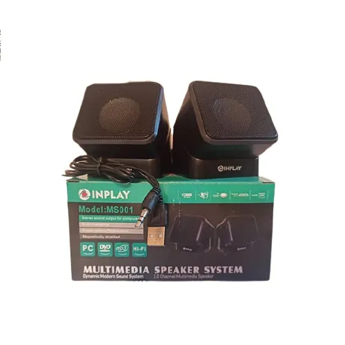 INPLAY MS001 Multimedia Speaker Wired USB Speaker Bk | Lazada PH