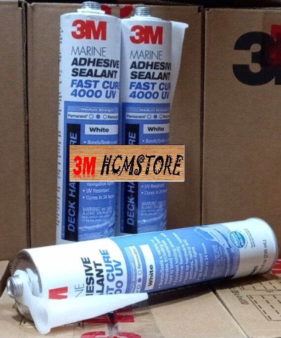 COMBO 5 cây 3M UV4000 295ml KEO TRÁM TRÉT VÀ KẾT DÍNH PN06580 keo màu trắng chịu UV, không đổi ...