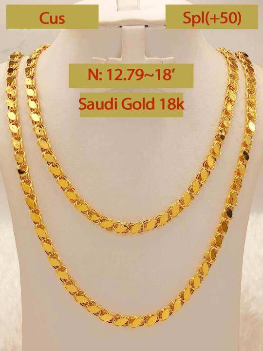 Pure Saudi Gold 18k Pawnable in all Pawnshop (100% Genuine 18k Gold ...