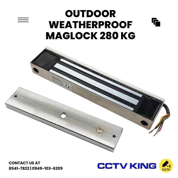 Electro Magnetic Lock , Magnetic Lock, Maglock 600lbs, 280kgs, Outdoor ...