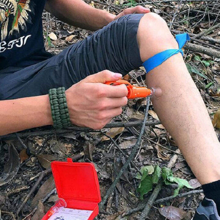 1* Equipment Snake Bite Emergency Set Outdoor Survival Extractor Pump ...