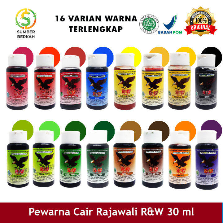 Pewarna Makanan Rajawali R&W RW 30 ml | Lazada Indonesia
