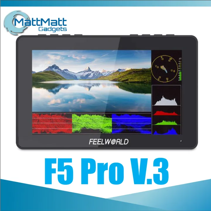 FEELWORLD F5 Pro V3 5.5 Inch Touch Screen DSLR Camera Field Monitor 3D ...