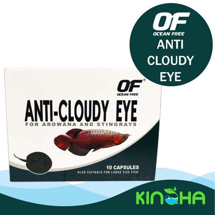 OCEAN FREE Anti-Cloudy Eye (10 Capsule) anti cloudy eye for arowana and ...
