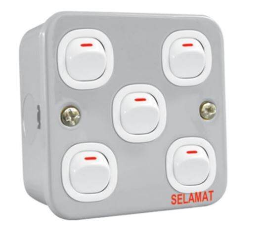 SELAMAT METAL CLAD 2K-701~705 1WAY/2WAY SWITCH | Lazada