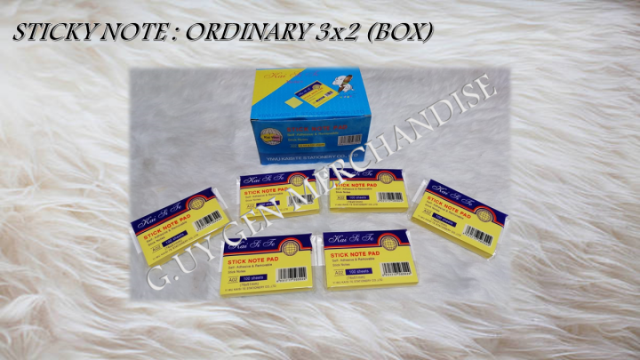 STICKY NOTE ORDINARY 3X2 (BOX) | Lazada PH