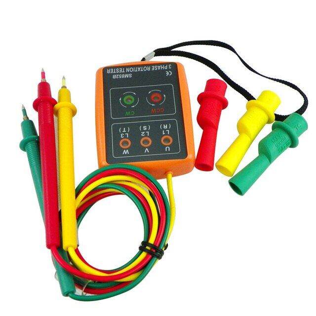 Sm852b 3 Phase Rotation Tester Digital Indicator Detector Led Buzzer ...