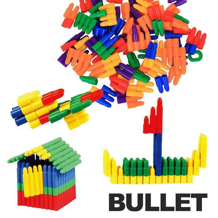 Permainan Kanak-Kanak Bullet Building Blocks 89 Biji!! | Lazada