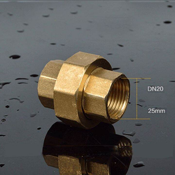 【HOT SALE】 Hiba eStore DN20 G 3/4 "BSP หญิงสามชิ้น Union Set ข้อต่อทองเหลือง Joiner Adapter ...
