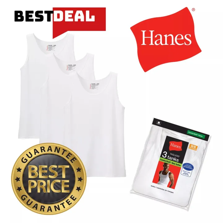 3pcs Hanes Tagless Tanks/Sando | Lazada PH