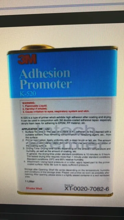 3M K520 Adhesion Promoter น้ำยารองพื้นสำหรับเทปกาว ขนาด 1 ลิตร | Lazada ...