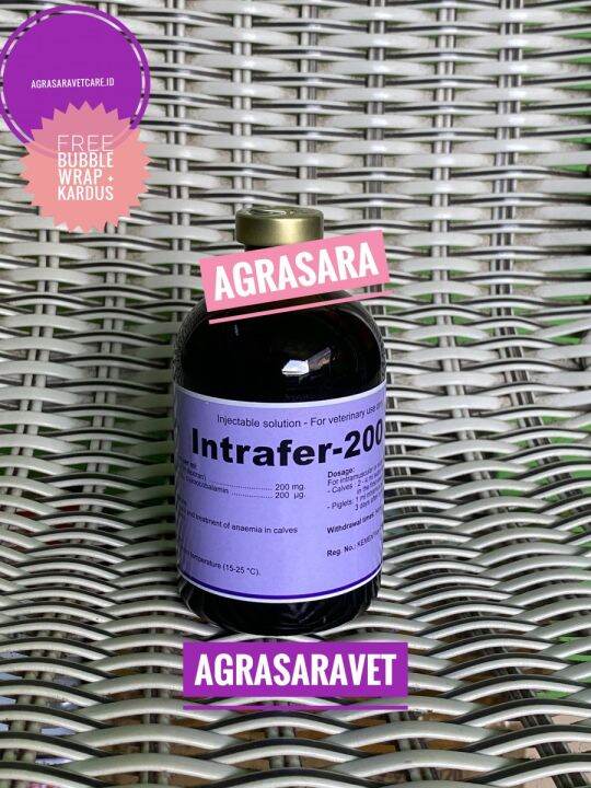 Intrafer-200 100 ml Fe zat besi B12 Cyanocobalamin Obat anemia Intrafer ...