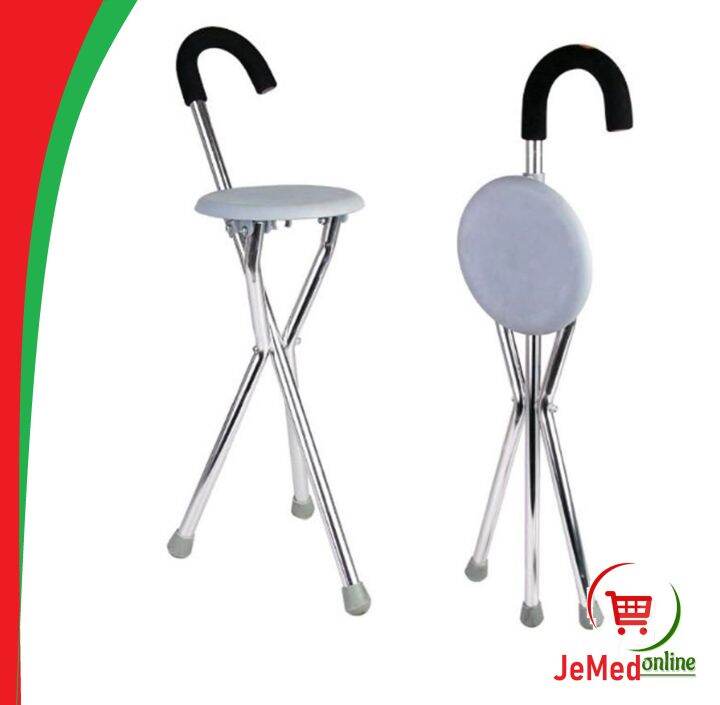 Saklay Folding Cane With Seat Portable Light Weight Tongkat Kerusi ...
