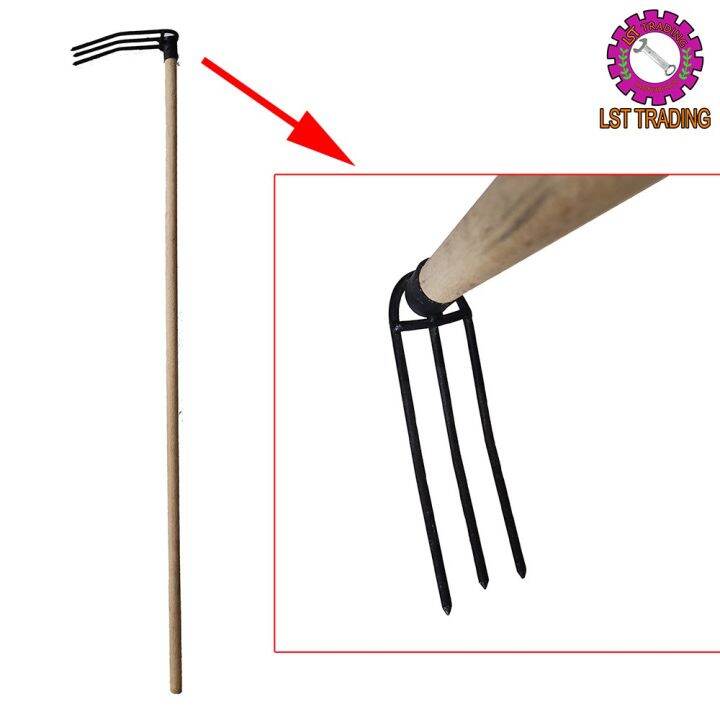 [READY STOCKS] RAKE 3 TEETH ROUND SET / PENYAKAR BESI SET / BATANG BESI ...