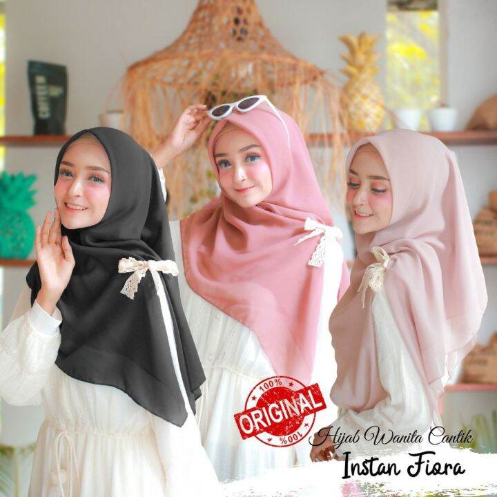 Hijabwanitacantik | triangle instant Fiora series | hijab instant ...