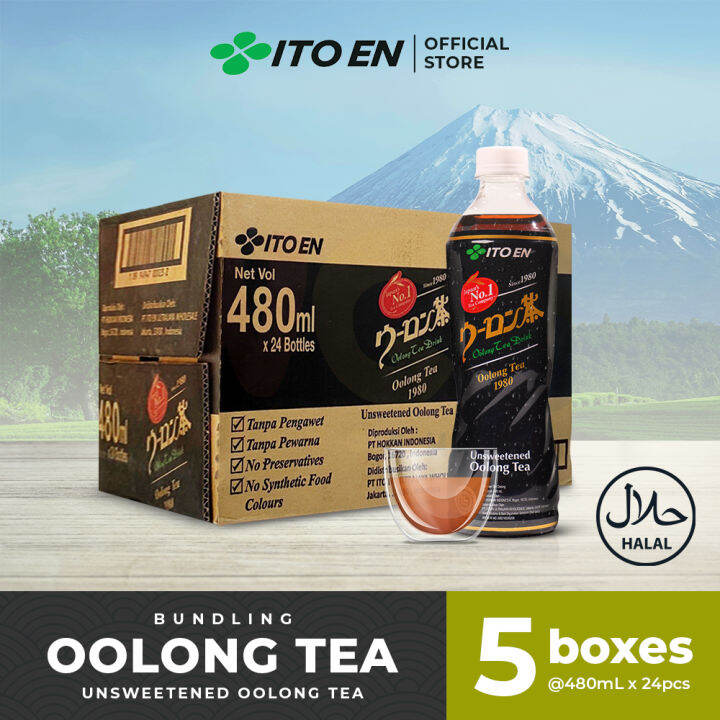 ITO EN Oolong Tea No Sugar 480ml isi 120 pcs | Lazada Indonesia