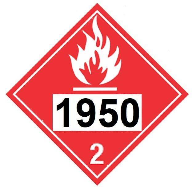 TEM HÀNG NGUY HIỂM DÁN CONTAINER CLASS 2.1 UN 1950 | Lazada.vn