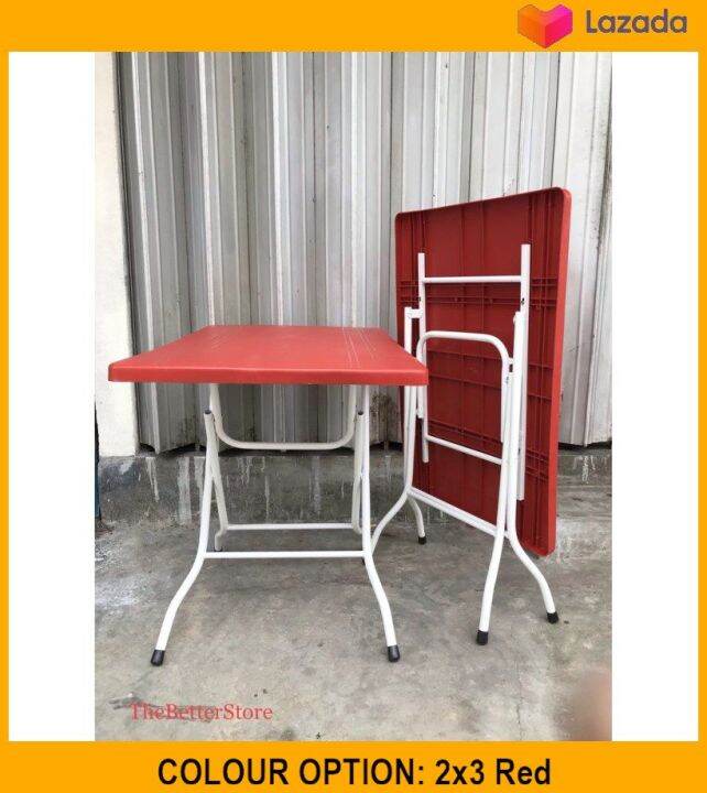 Meja Pasar Malam 2x3/ Foldable Plastic Dining Table 2 ' X 3 Meja Lipat ...