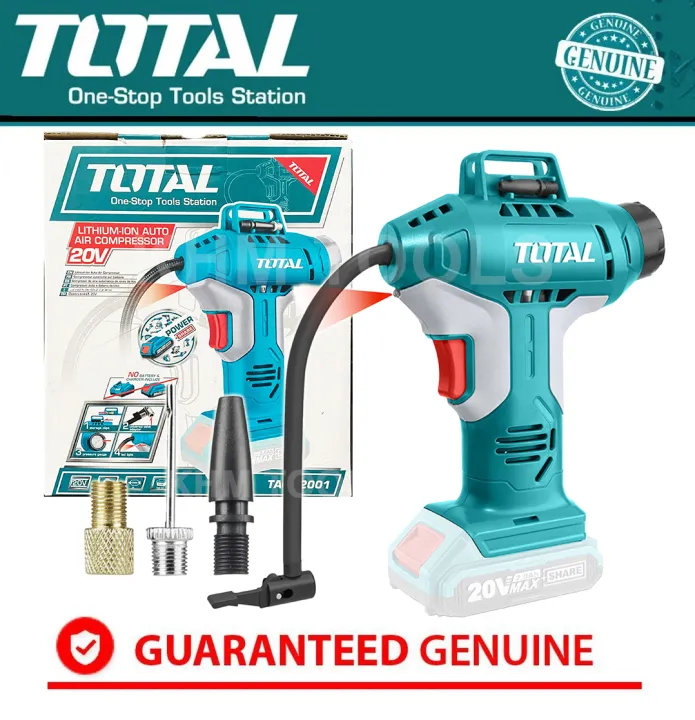Total TACLI2001 20V Cordless Auto Air Compressor (150 psi) [Bare] •khm ...