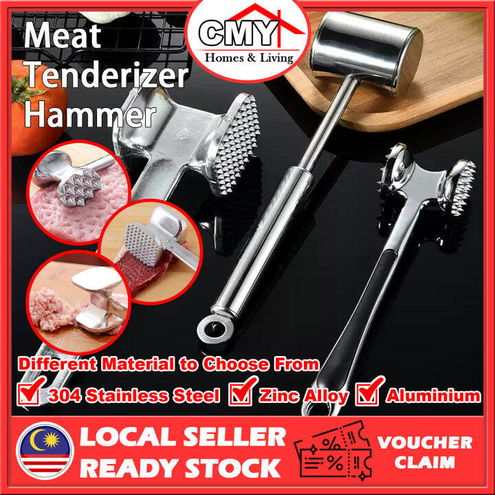 松肉锤敲肉锤 Double Sided Meat Hammer Meat Tenderizer Hammer Steak Hammer ...