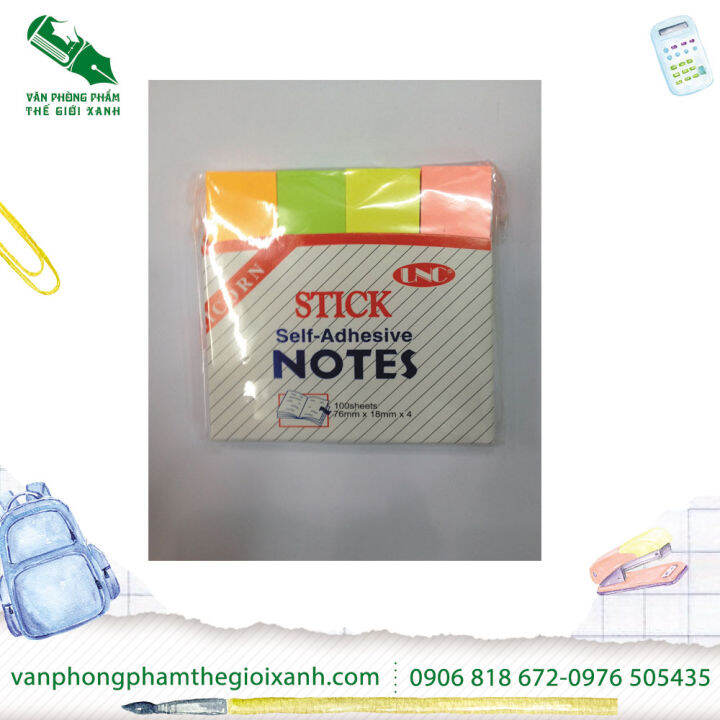 GIẤY NOTE 4 MÀU | Lazada.vn