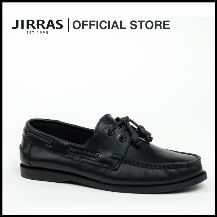 JIRRAS Men Boat Shoes Shoes Genuine Leather Filipino Handcraft Triple ...
