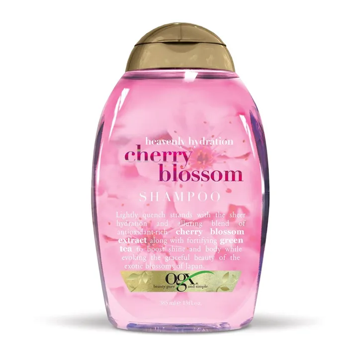 OGX Heavenly Hydration + Cherry Blossom shampoo โอจีเอ็กซ์ เฮฟเวนลี่ ...