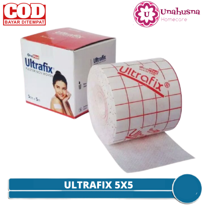 Plester Ultrafix 5 cm x 5 m Onemed Plester Luka Ultrafix 5cm x 5m Non Woven/plester/plester luka ...