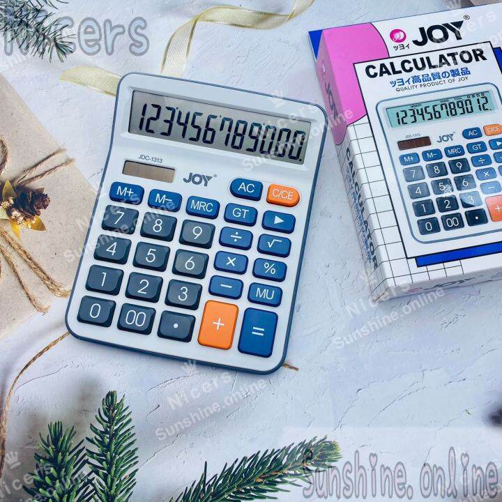 #JDC-1313 Joy Calculator 12 Digits Electronic Calculator Dual power W ...