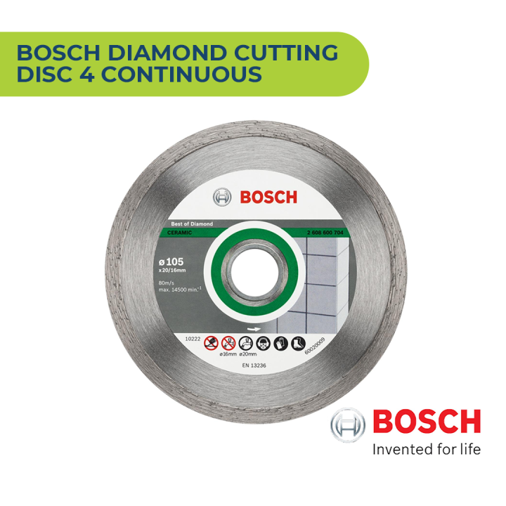 Bosch Diamond Cutting Disc 4 Continuous | Lazada PH