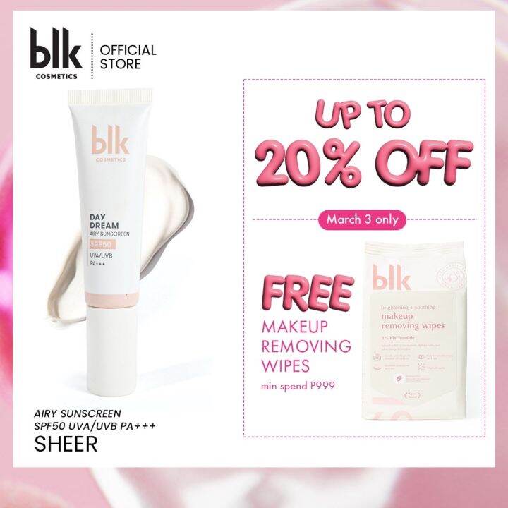blk cosmetics daydream sheer sunscreen SPF 50 | Lazada PH