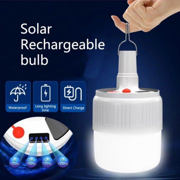 Lampu Bohlam Solar Bulat Led Lampu Emergency Solar Panel Surya 45 watt ...