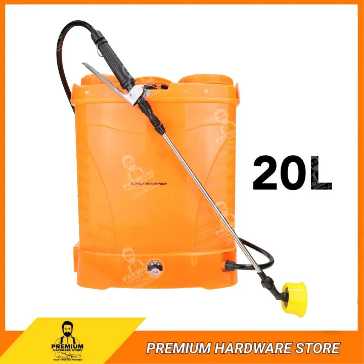 PREMIUM Double Moter Battery Pump 20 Liter Rechargeable Knapsack ...